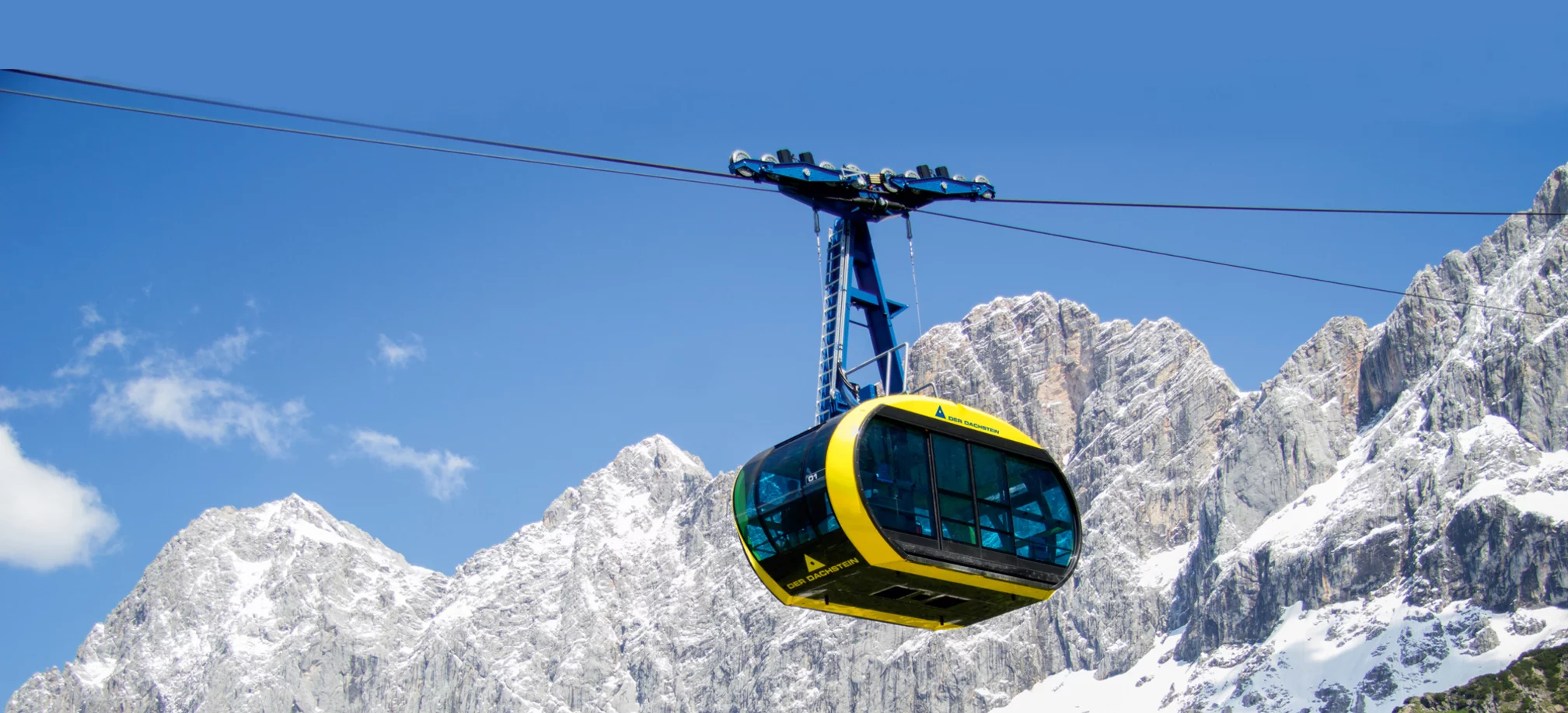 Dachstein Glacier cable car in summer » open summer lift